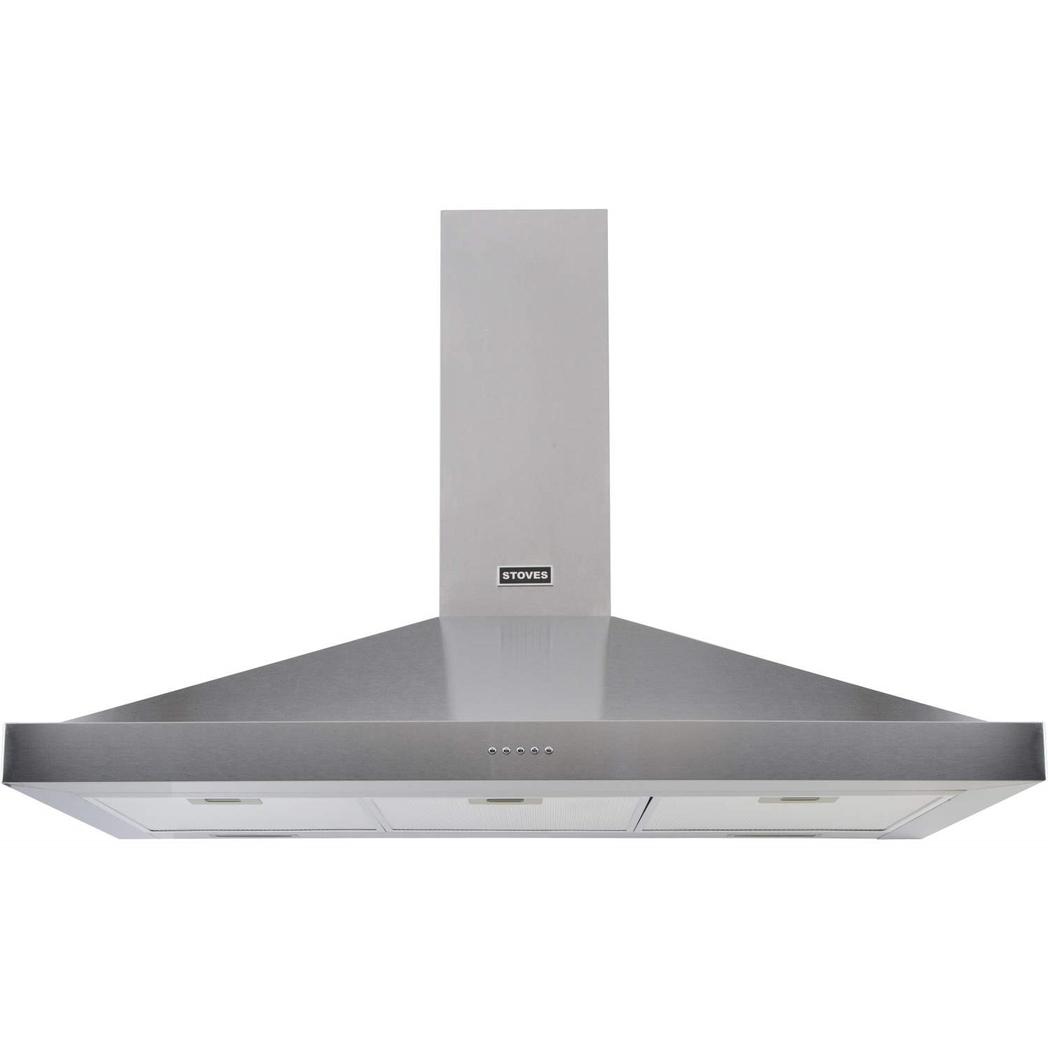 Stoves S1000 Sterling 100cm Wide Chimney Cooker Hood Stainless Steel ...