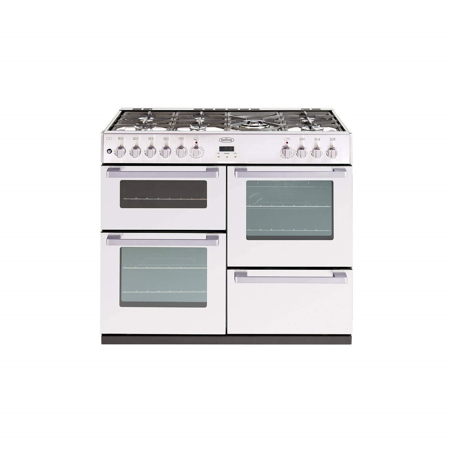 Belling DB4 100DFT 100cm Wide Dual Fuel Range Cooker - White 444443017 ...