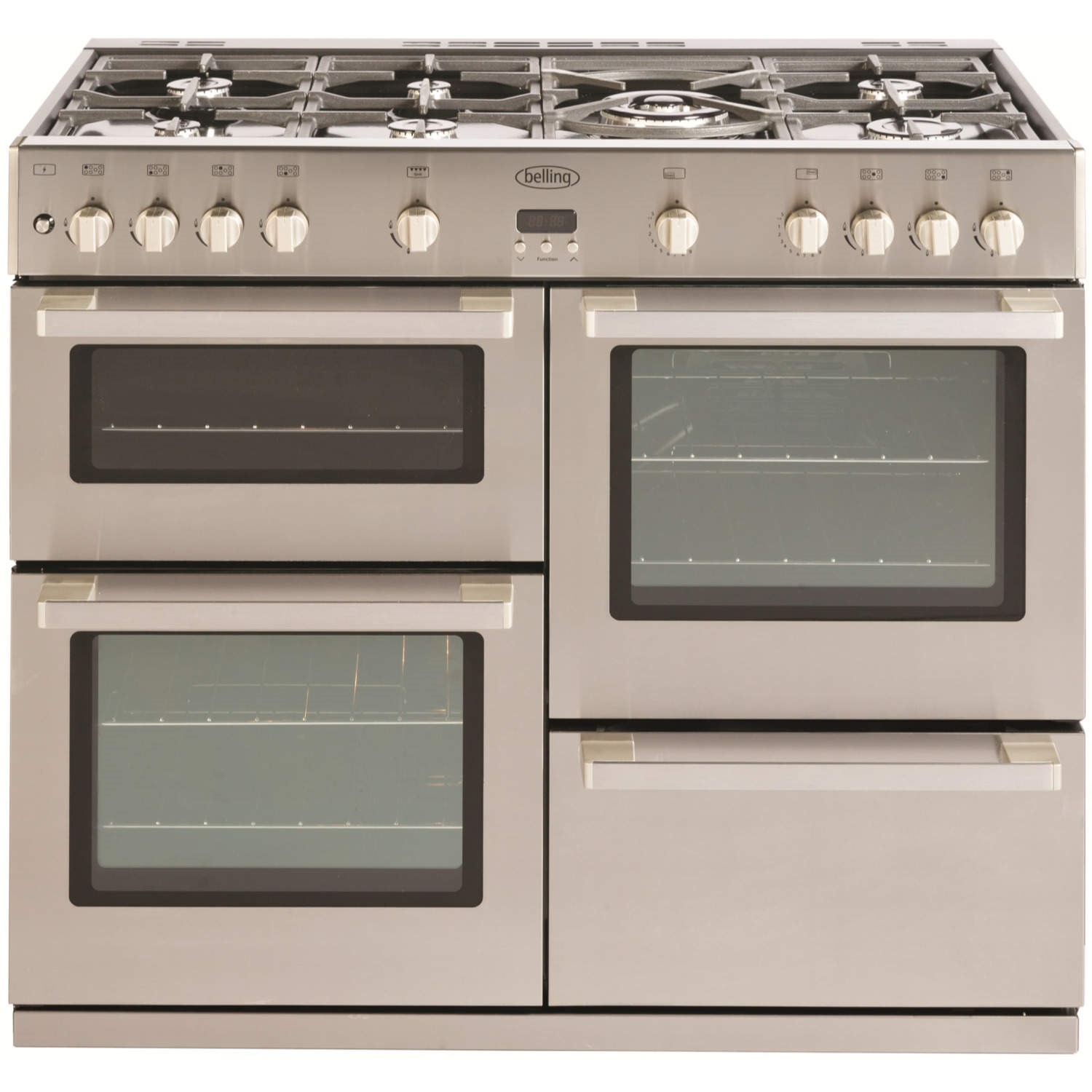 Belling DB4 100GT PROFESSIONAL 100cm Wide Gas Range Cooker - Stainless ...