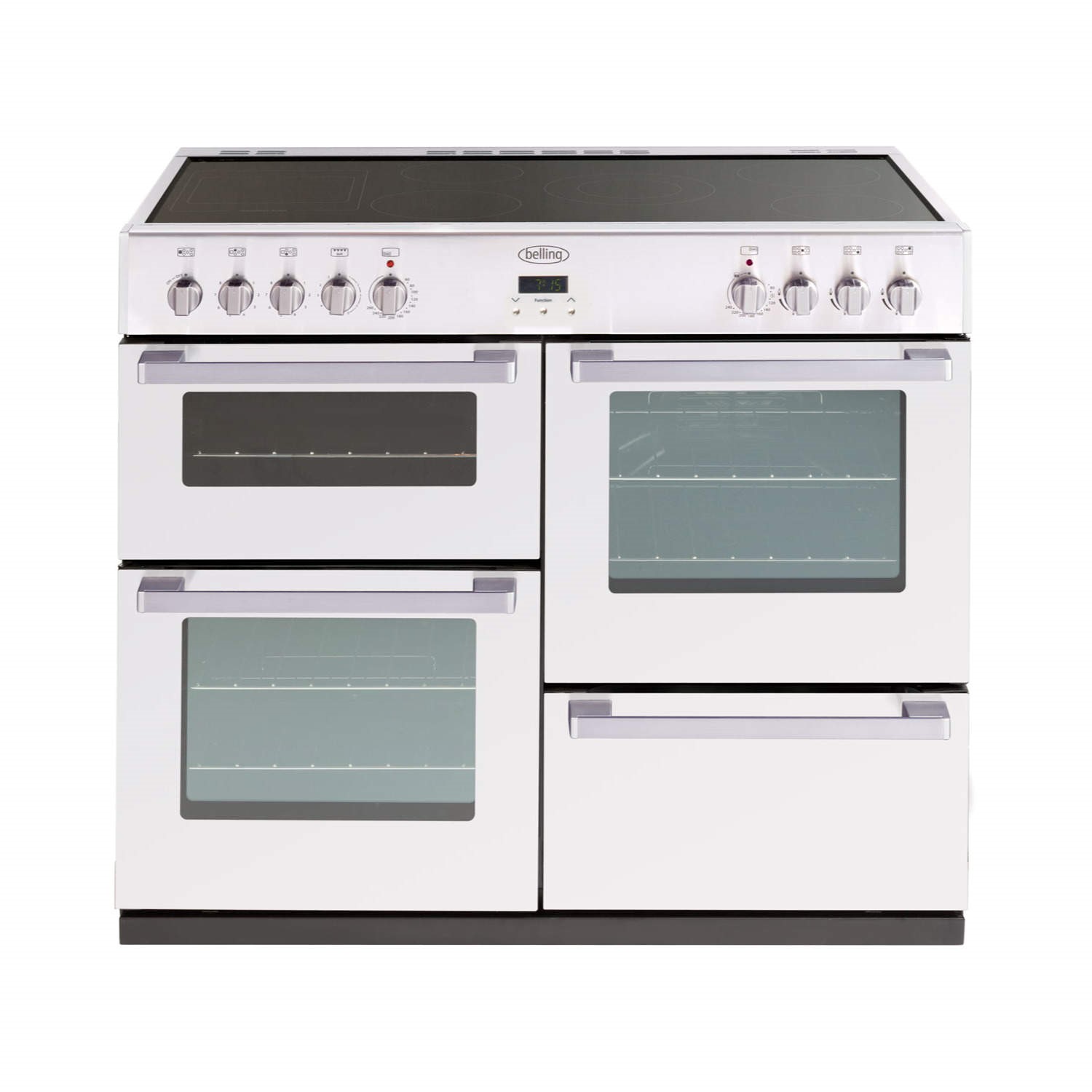 Belling DB4 100E 100cm Wide Electric Range Cooker With Ceramic Hob ...
