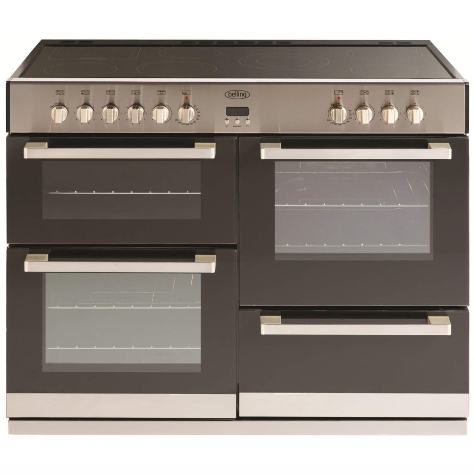Belling DB4 110E 110cm Wide Electric Range Cooker With Ceramic Hob ...