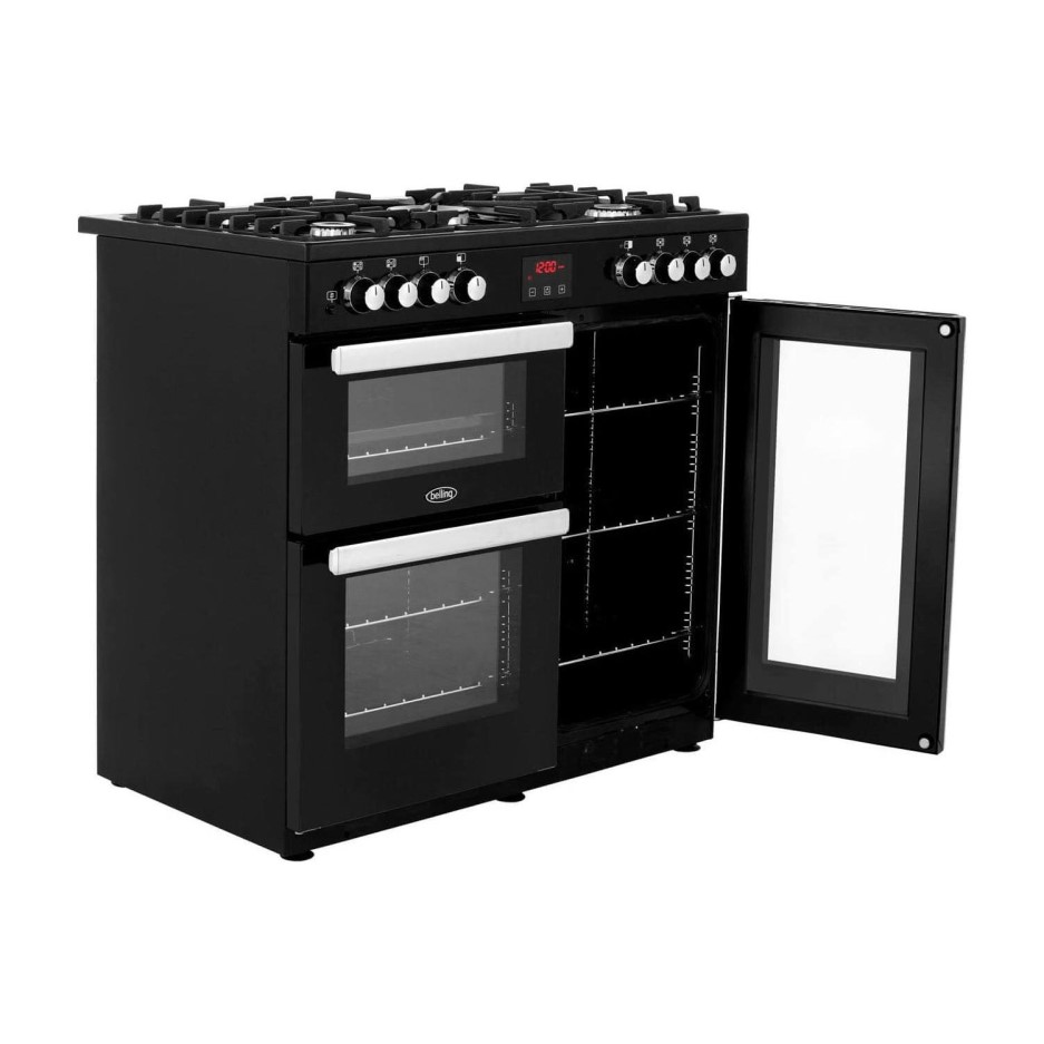 Belling Cookcentre 90G 90cm Gas Range Cooker - Black 444444077 ...