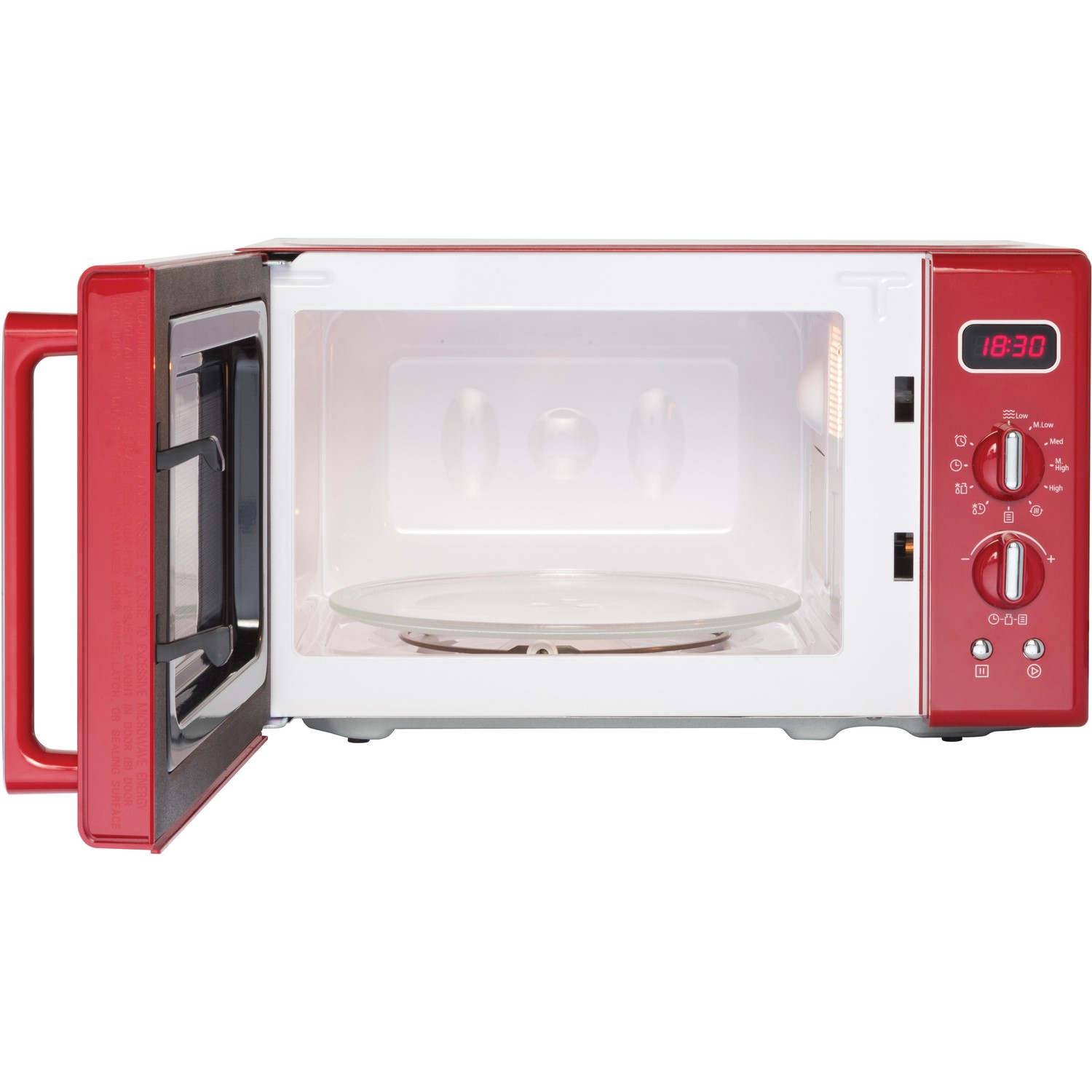 Belling FMR2080S 20L 800W Retro Design Freestanding Microwave in Red ...