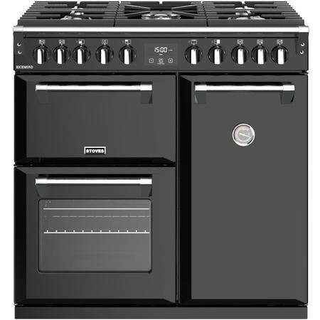 Stoves Richmond S900DF 90cm Dual Fuel Range Cooker - Black 444444435 ...