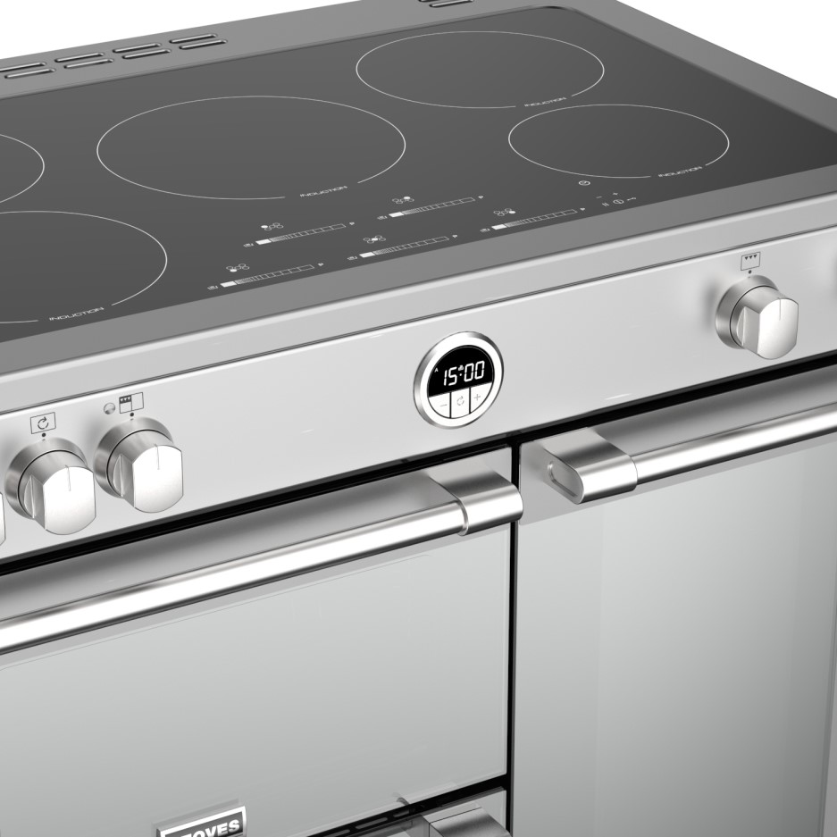 Stoves S900Ei Sterling 90cm Electric Range Cooker With Induction Hob ...