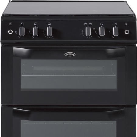 Belling FSG60DO 60cm Double Oven Gas Cooker - Black 444449566 ...