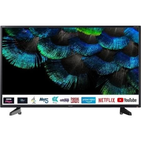 Sharp 40 inch 4K UHD Smart LED TV with Freeview HD 4T-C40AJ6KE1FB ...