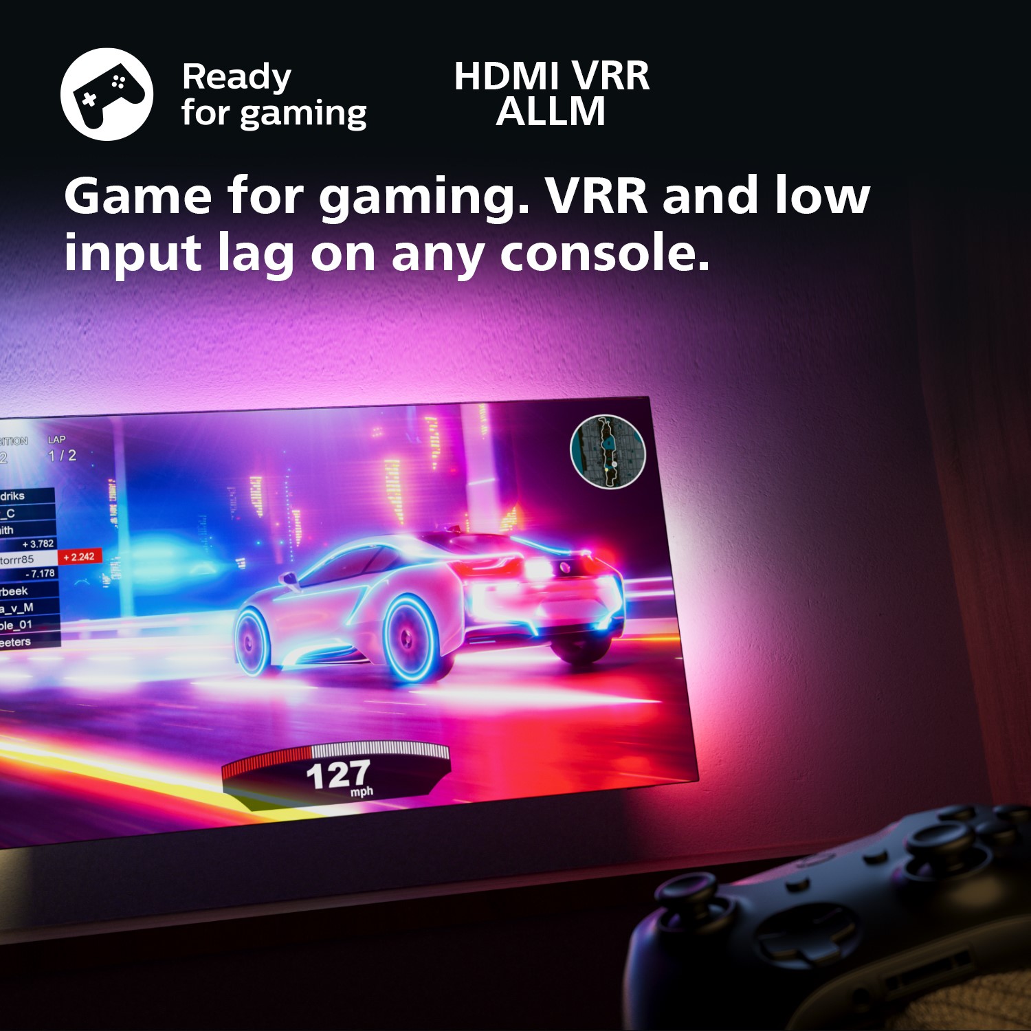 Philips Ambilight PUS8108 43 inch LED 4K HDR Smart TV with Dolby Atmos ...