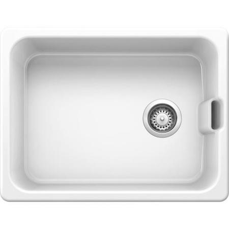 Blanco Single Bowl Undermount Ceramic Belfast Kitchen Sink - White ...