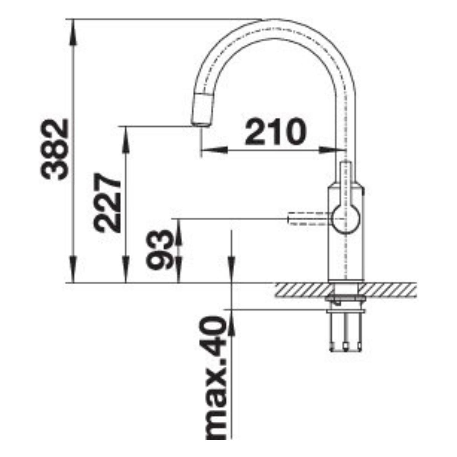 Blanco Tampera Dual Lever 3-in-1 Boiling Water Kitchen Tap - Silver ...
