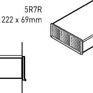 Elica 5R7R Wall Vent Rectangular Outlet | Appliances Direct