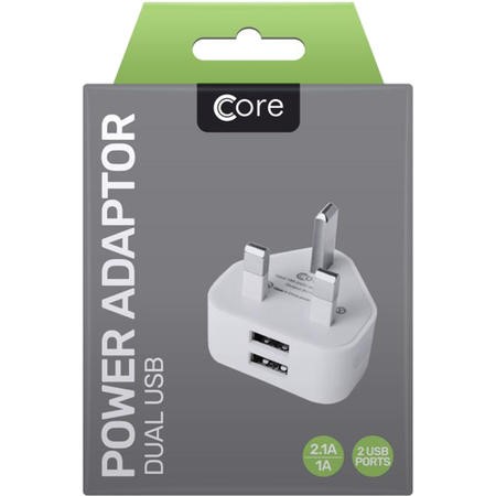 Core Dual Power Adapter White 67382610 | Appliances Direct