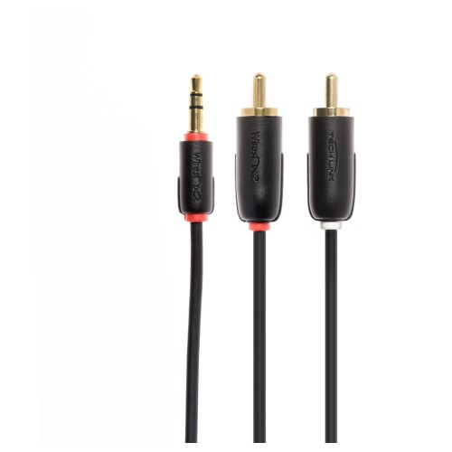 WIRES NX2 – 3.5mm Stereo - 2 x Phono plugs - 1m 710021 | Appliances Direct