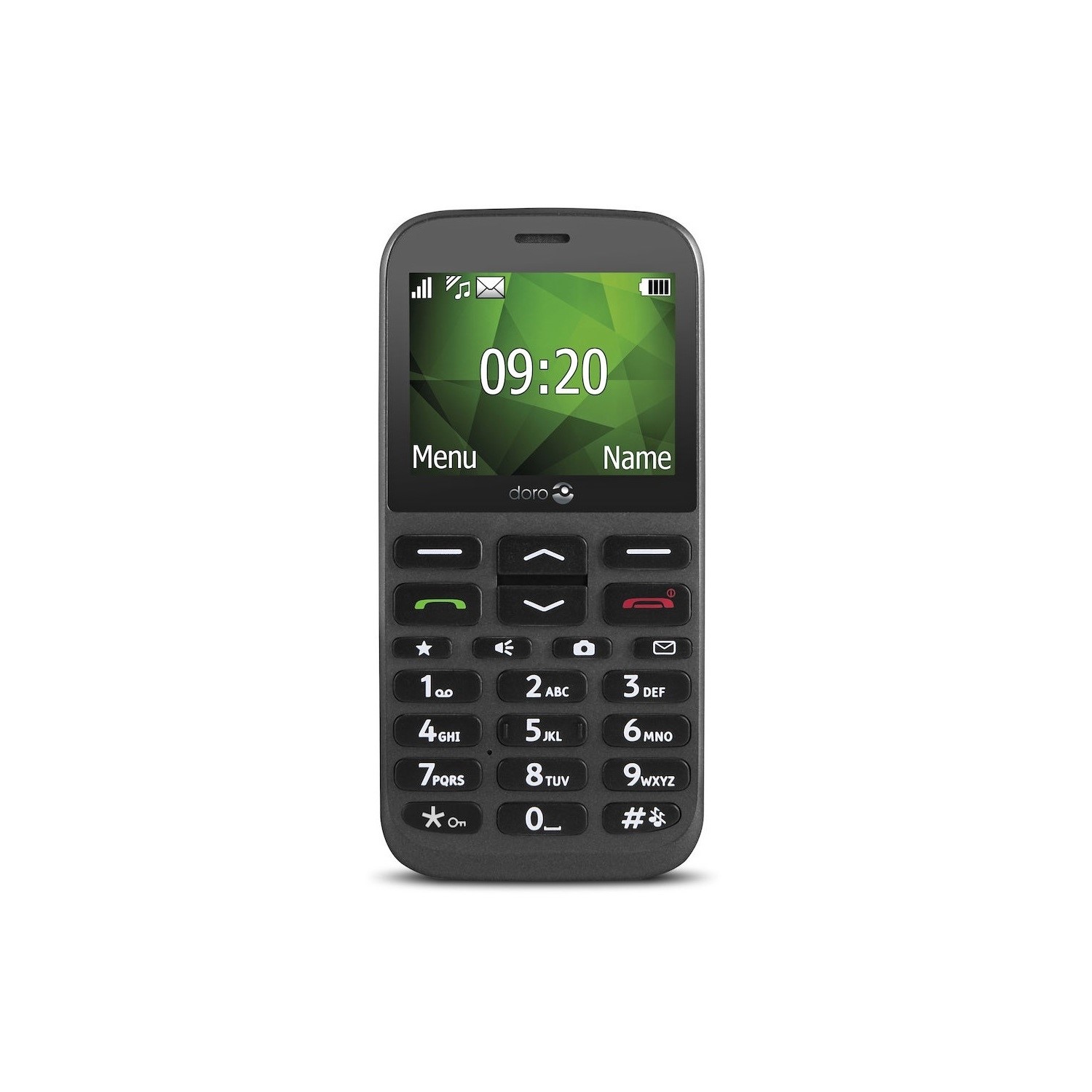 Doro 1370 Black 2.4" 2G Unlocked & SIM Free 7574 | Appliances Direct