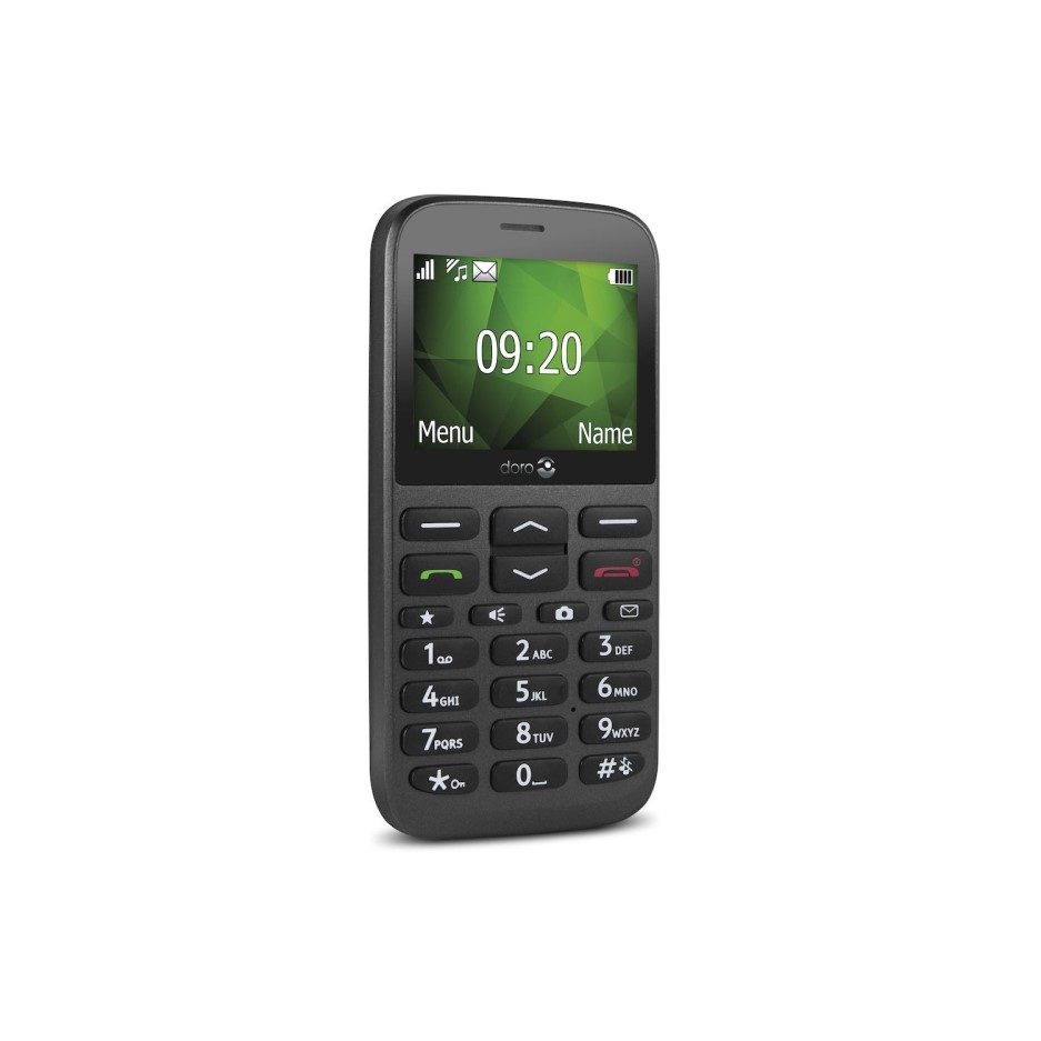 Doro 1370 Black 2.4" 2G Unlocked & SIM Free 7574 | Appliances Direct