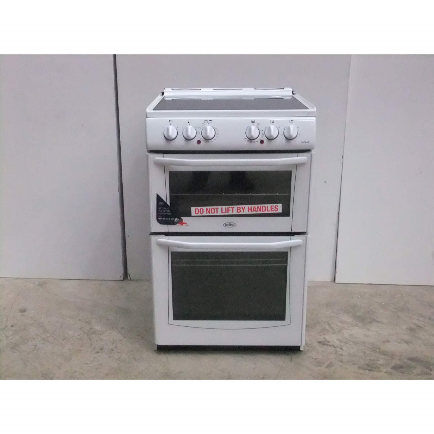 GRADE A3 Moderate Cosmetic Damage Belling Enfield E552 55cm Slot in Electric Cooker in White 77146680 1 444449199 Appliances Direct
