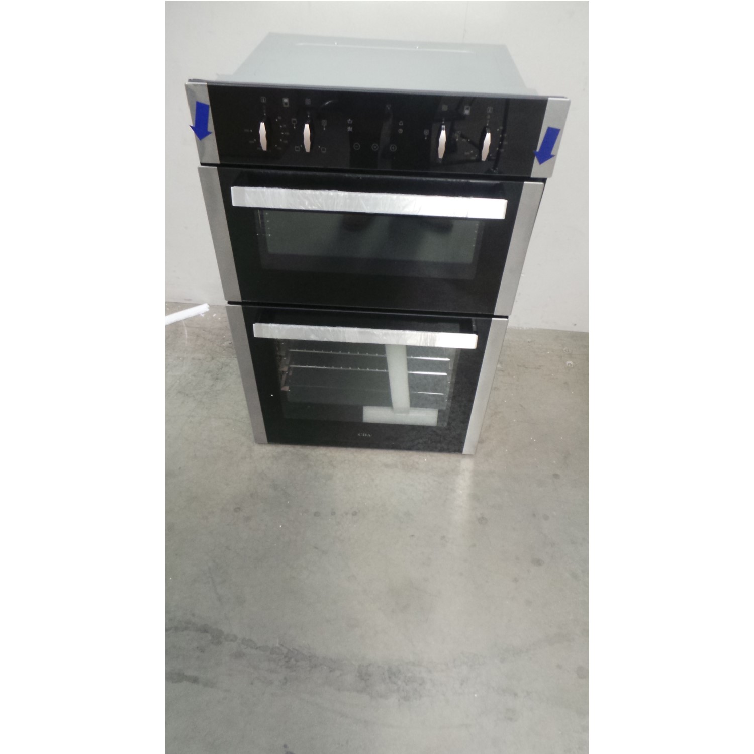 GRADE A2 CDA DC940SS Electric Built in Fan Double Oven With Touch Control Timer Stainless Steel 77374301 1 DC940SS Appliances Direct