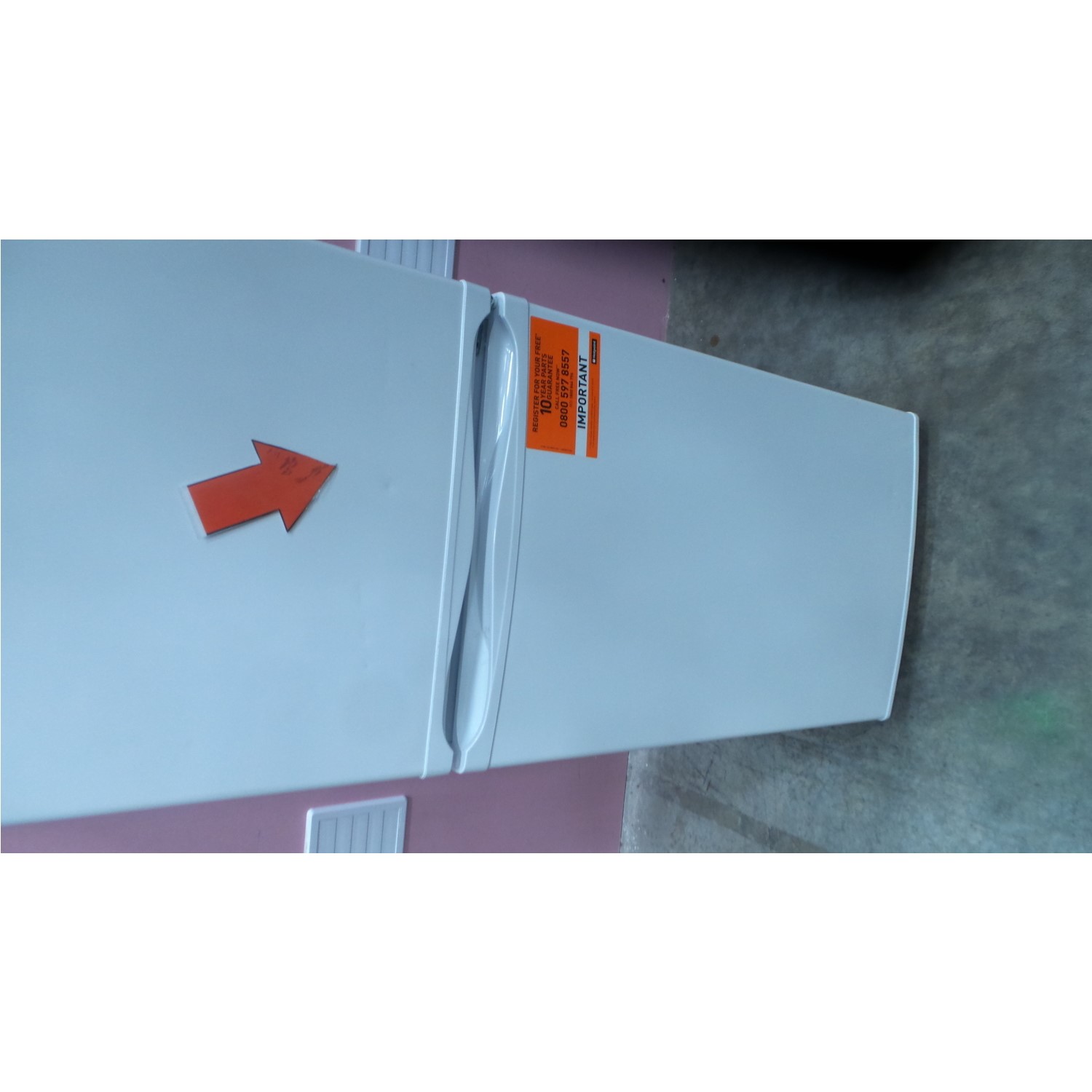 GRADE A3 - Hotpoint RFAA52P Ice Diamond Freestanding Fridge Freezer ...