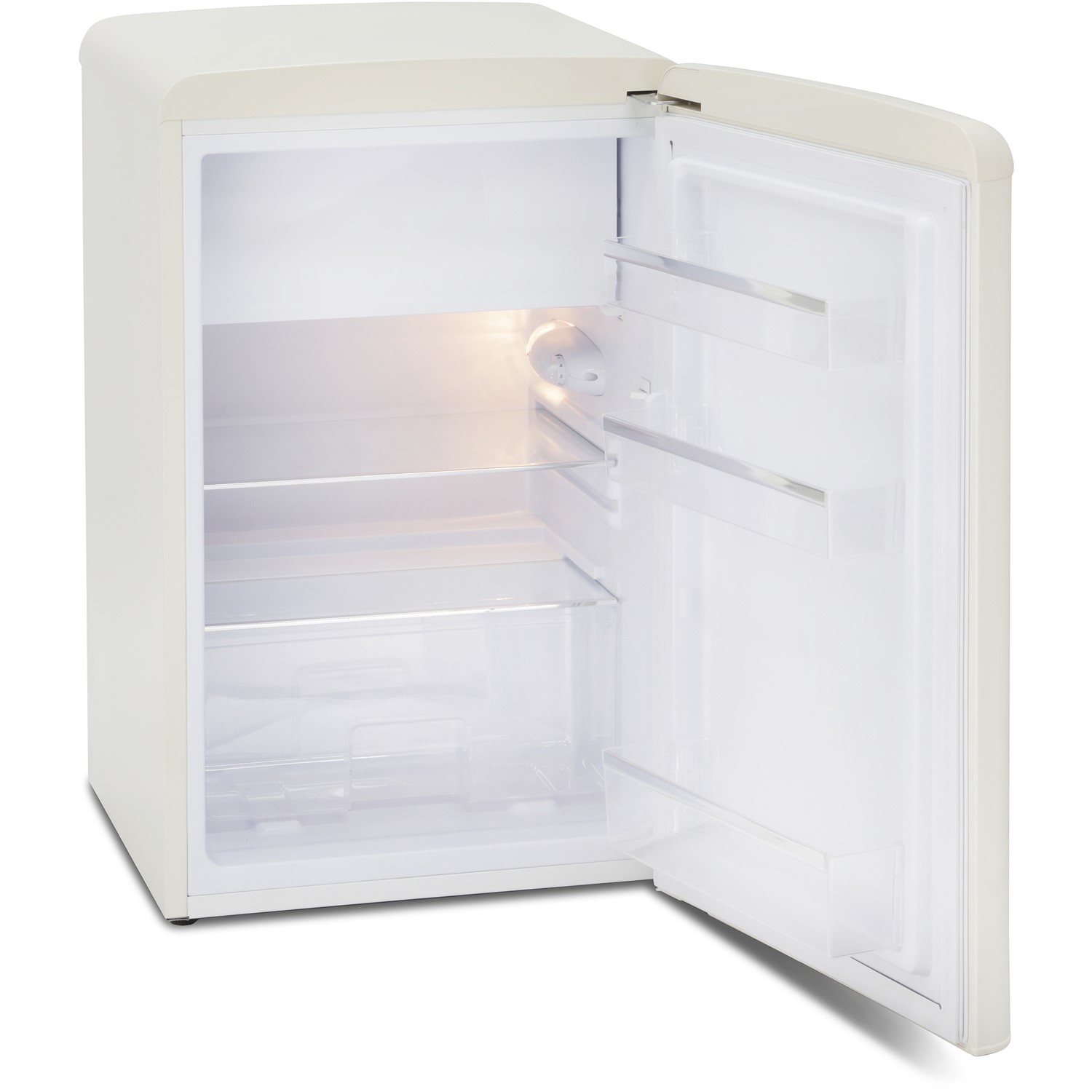 Montpellier MAB551C Mini Retro Fridge With Ice Box - Cream | Appliances ...