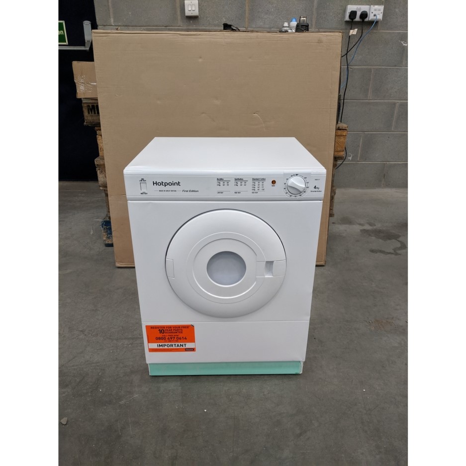 GRADE A3 - Hotpoint V4D01P 4kg Compact Freestanding Vented Tumble Dryer ...