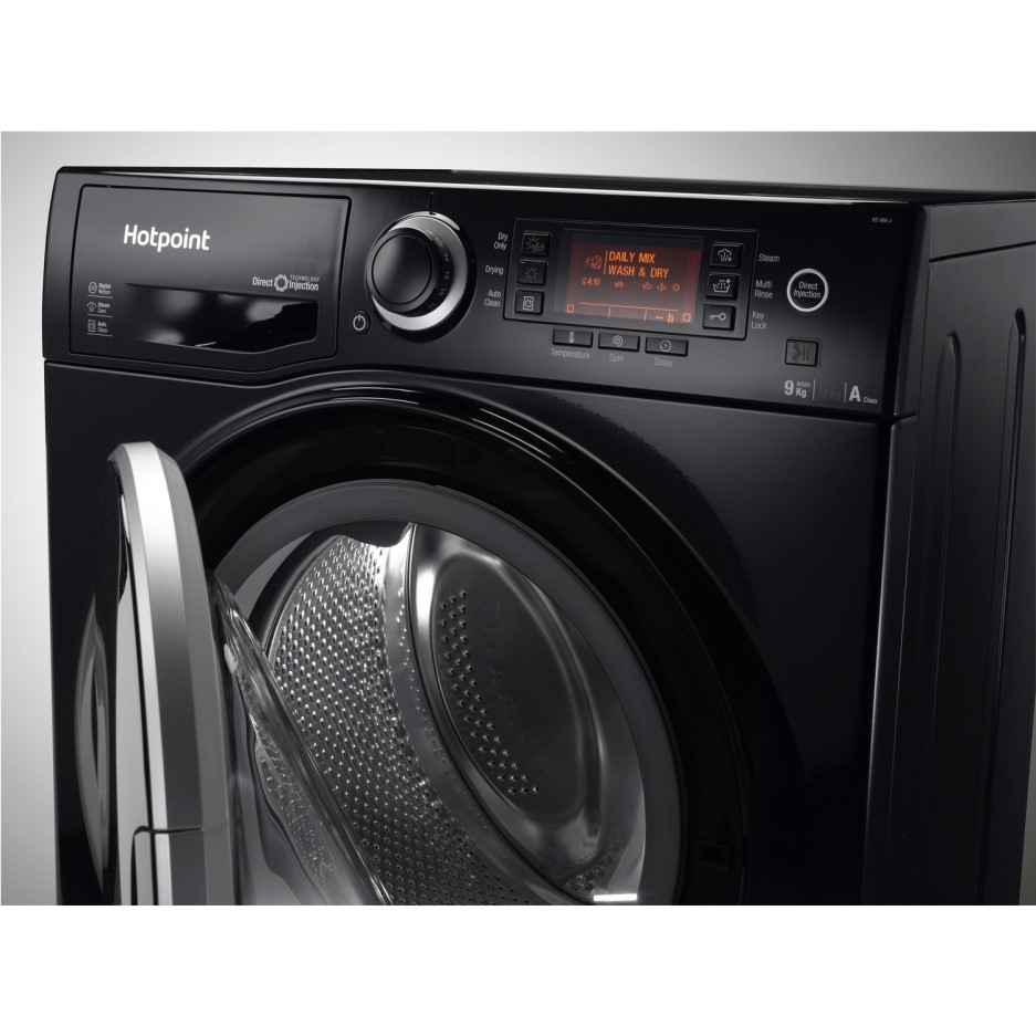 HOTPOINT RD966JKD 9kg Wash 6kg Dry 1600rpm Freestanding Washer Dryer ...