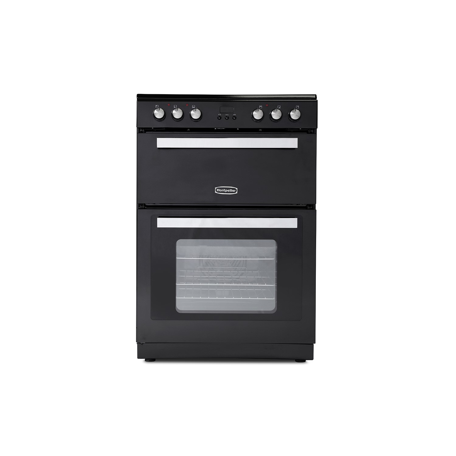 Montpellier RMC61CK 60cm Double Oven Electric Mini Range Cooker - Black ...