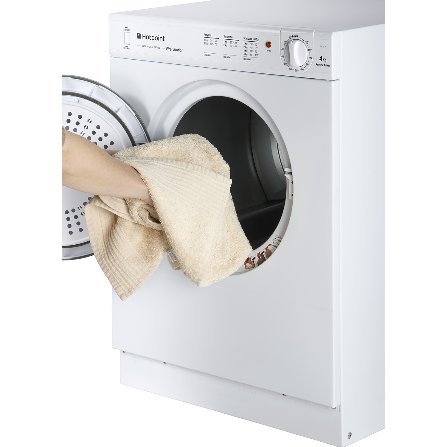 GRADE A2 - Hotpoint NV4D01P First Edition' 4kg Freestanding Vented ...