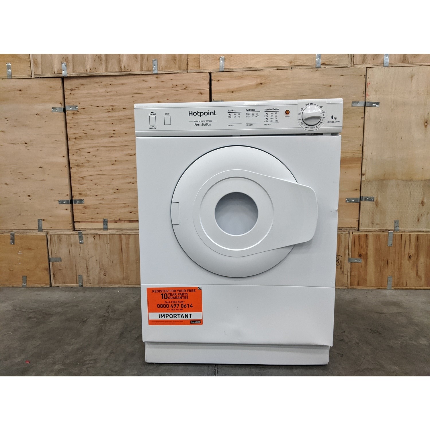 GRADE A3 - Hotpoint NV4D01P First Edition' 4kg Freestanding Front ...