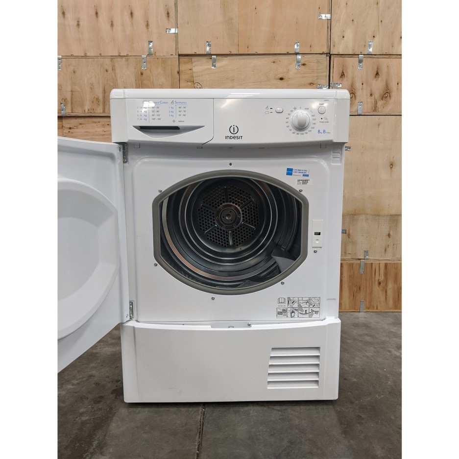 GRADE A3 - INDESIT IDC8T3B EcoTime 8kg Freestanding Condenser Tumble ...