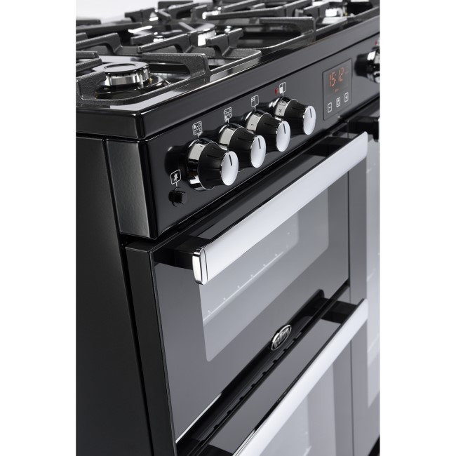 Belling Cookcentre 90DFT 90cm Dual Fuel Range Cooker - Black 444444071 ...
