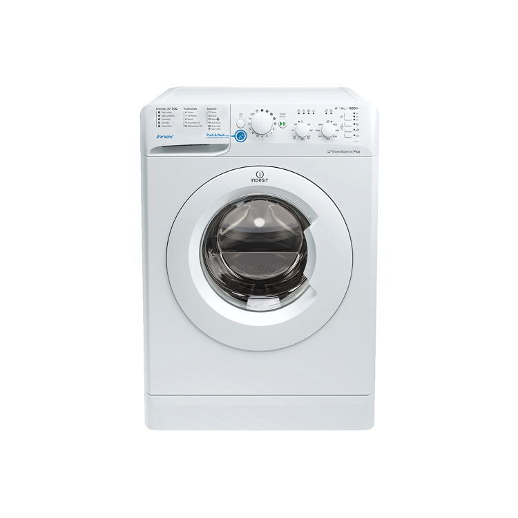 INDESIT BWC61452W Innex 6kg 1400rpm Freestanding Washing Machine ...