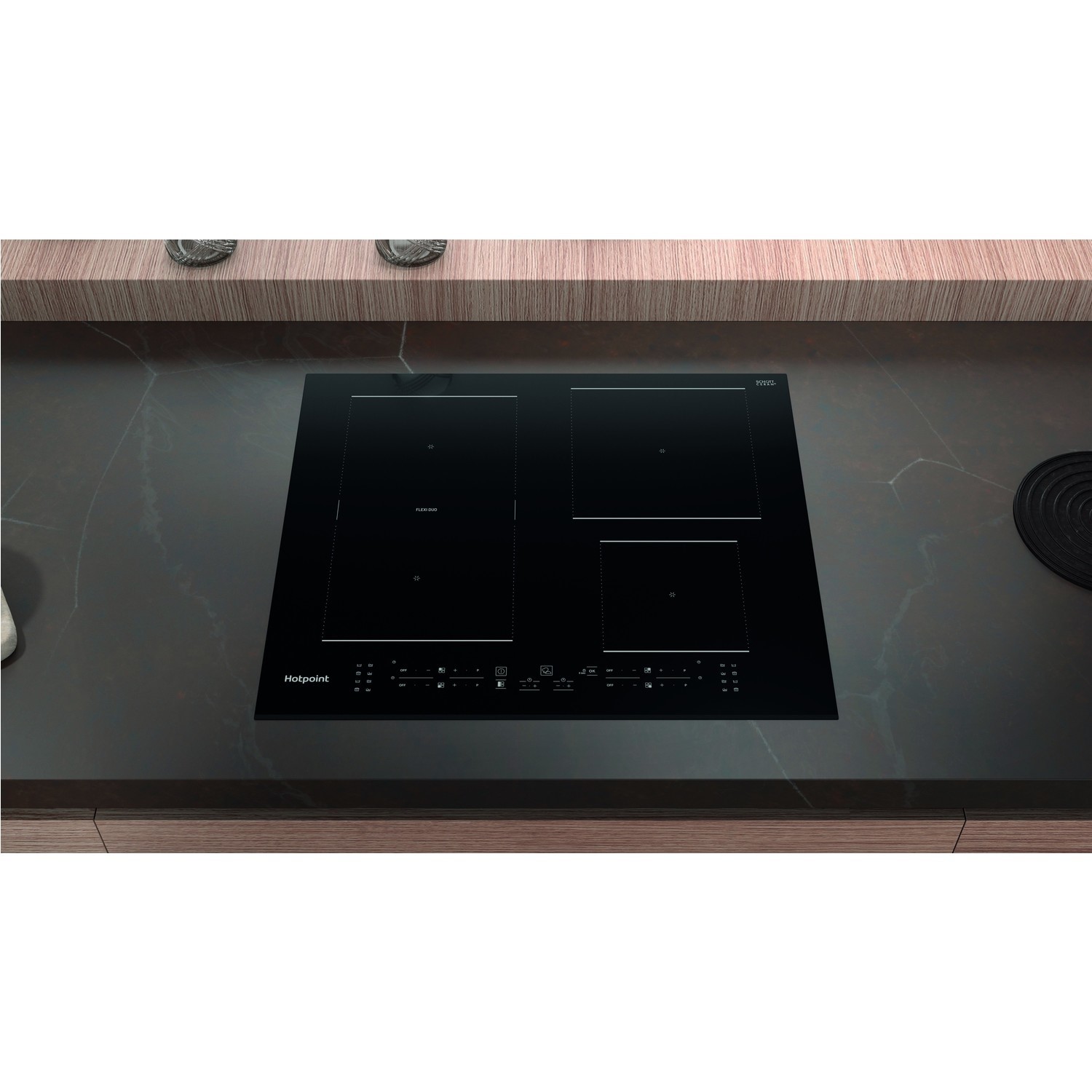 Hotpoint 59cm 4 Zone Induction Hob with Flexi Zone TB7960CBF ...