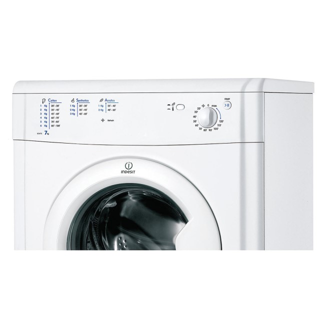 Indesit EcoTime 7kg Vented Tumble Dryer - White IDV75 | Appliances Direct