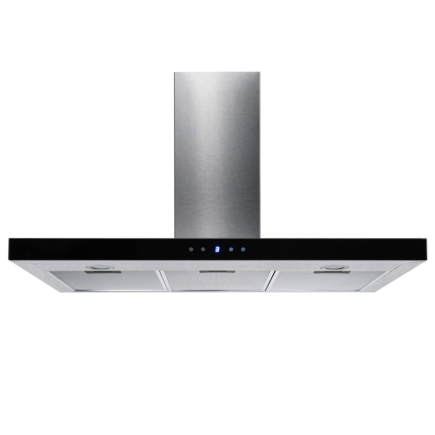 electriQ Slimline Stainless Steel 90cm Cooker Hood with Touch Controls ...