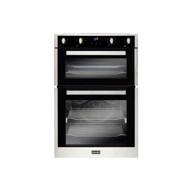 Stoves BI902MFCT Electric Built In Double Oven - Stainless Steel ...