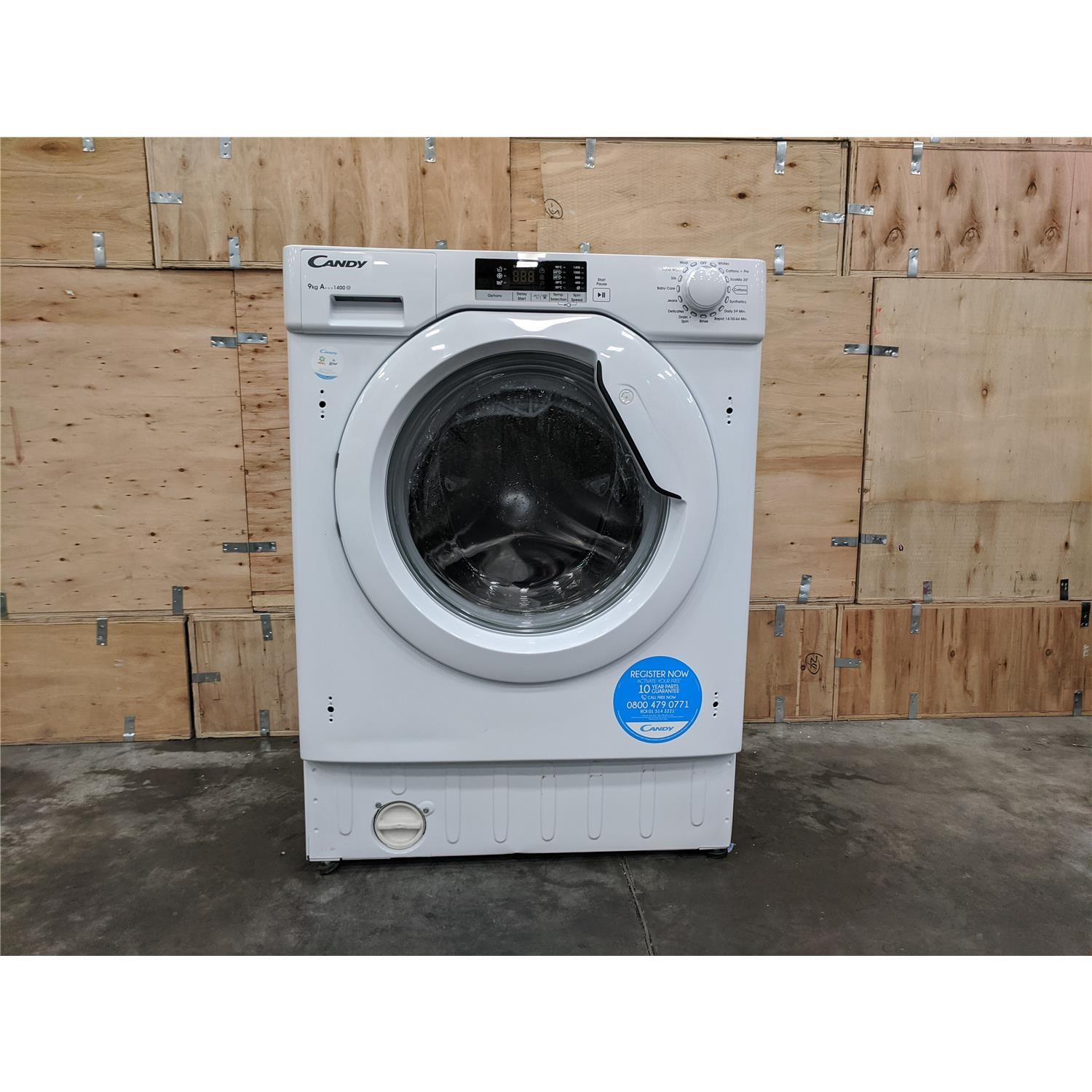 Refurbished Candy CBWM914S Integrated 9KG 1400 SpinWashing Machine ...