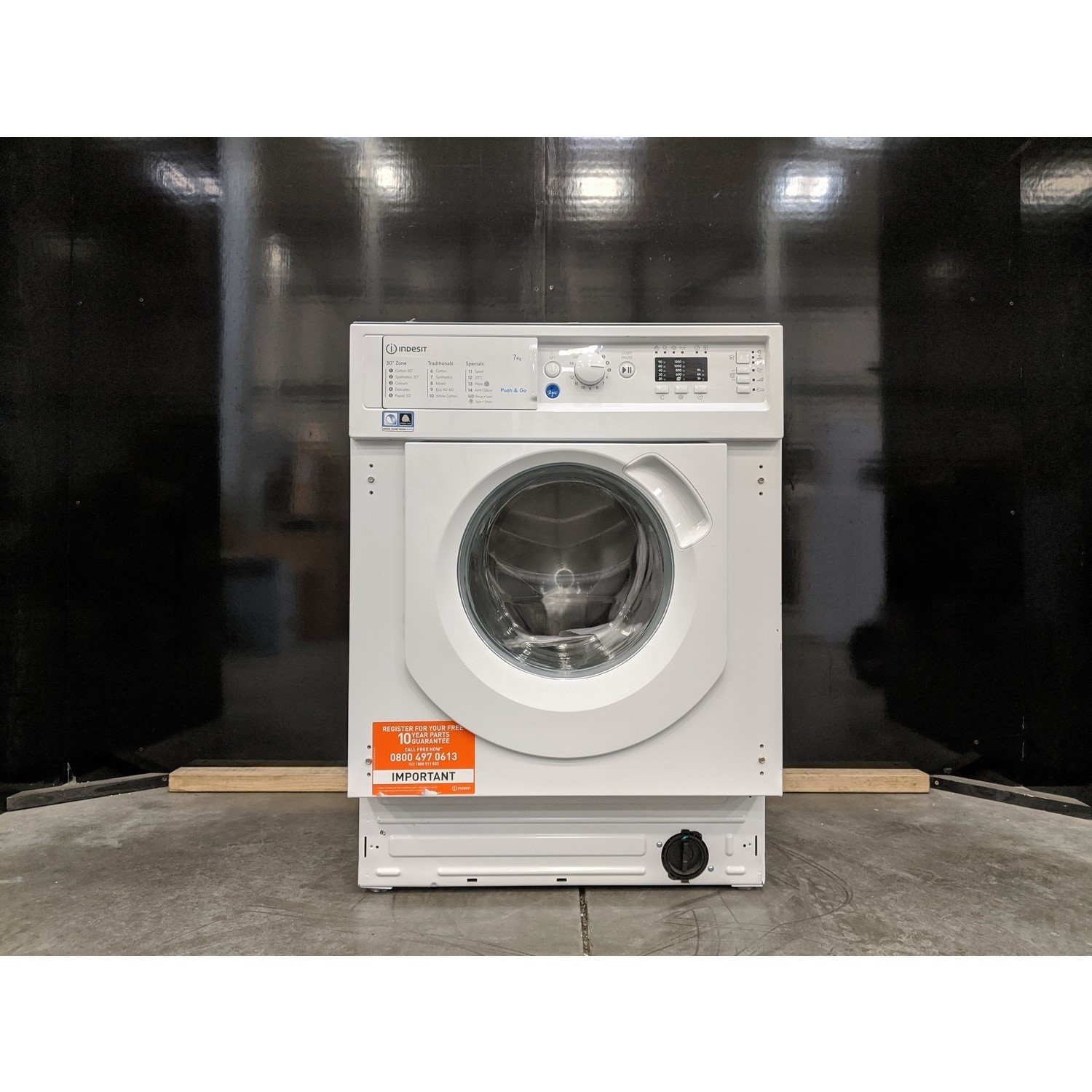 Refurbished Indesit BIWMIL71252UKN Integrated 7KG 1200 Spin Washing ...