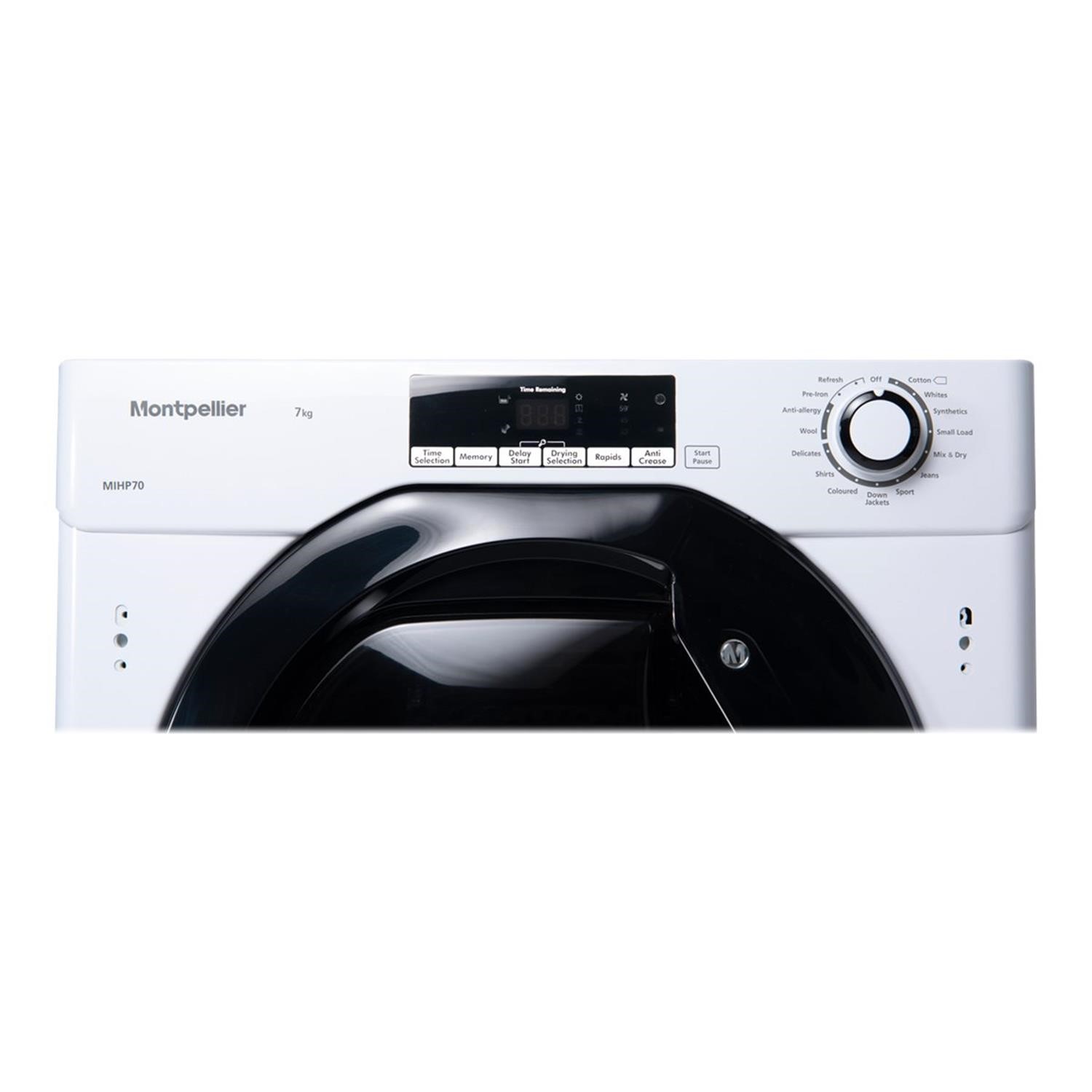 Refurbished Montpellier MIHP70 Integrated Heat Pump 7KG Tumble Dryer ...