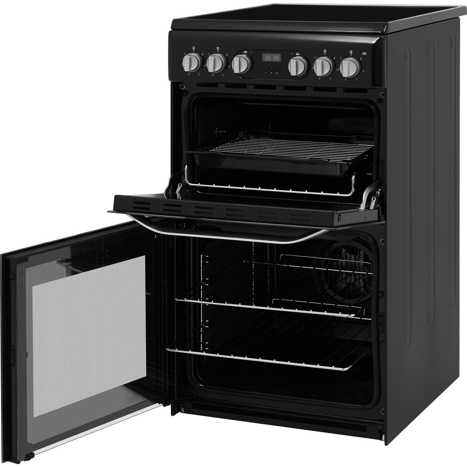 Hotpoint 50cm Electric Cooker - Black HD5V93CCB | Appliances Direct