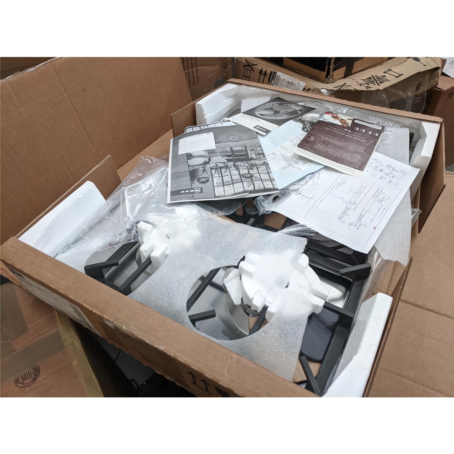 Refurbished Neff 75cm 5 Burner Gas Hob with Cast Iron Pan Stands ...