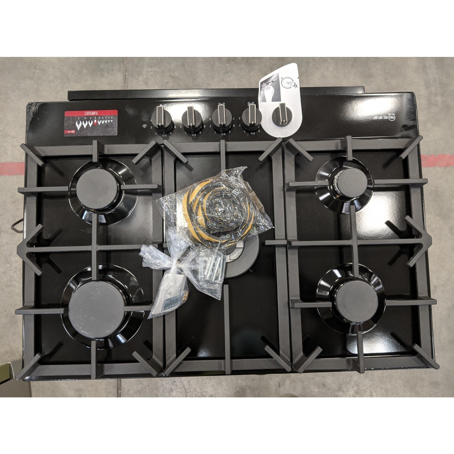 Refurbished Neff N70 T27DS59S0 75cm 5 Burner Gas Hob Black 78076775/1 ...