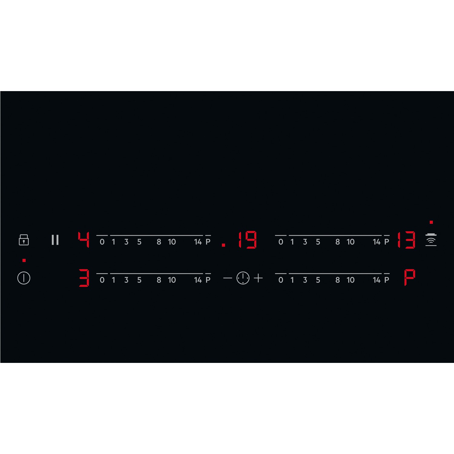 AEG 59cm 4 Zone Induction Hob with Bevelled Edge IKB64401FB ...