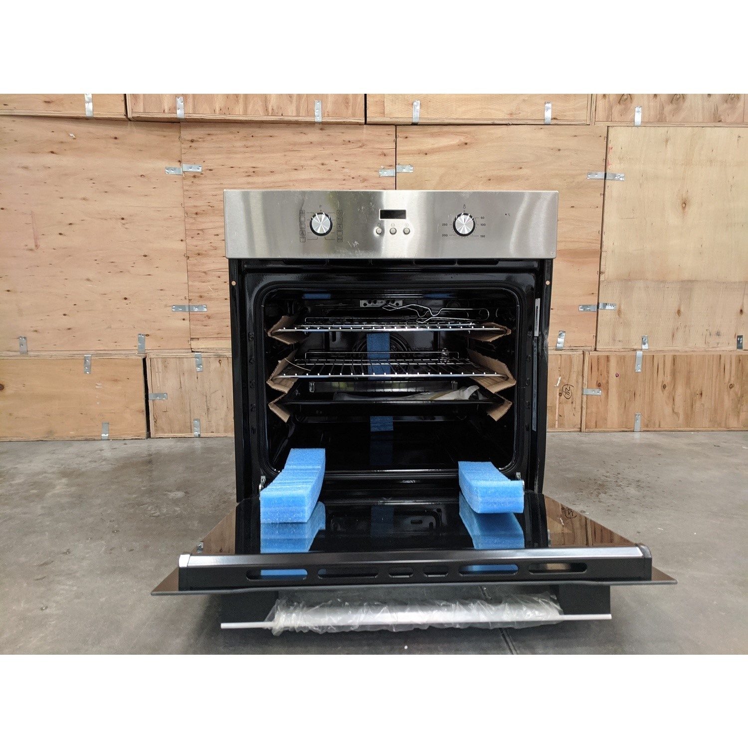 Refurbished electriQ EQOVENM3STEEL 60cm Single Built In Electric Oven ...