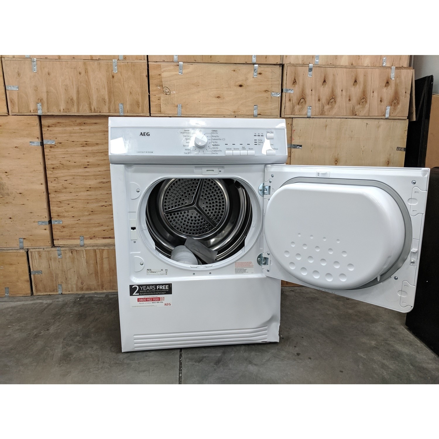 Refurbished AEG T65170AV Freestanding Vented 7KG Tumble Dryer White ...
