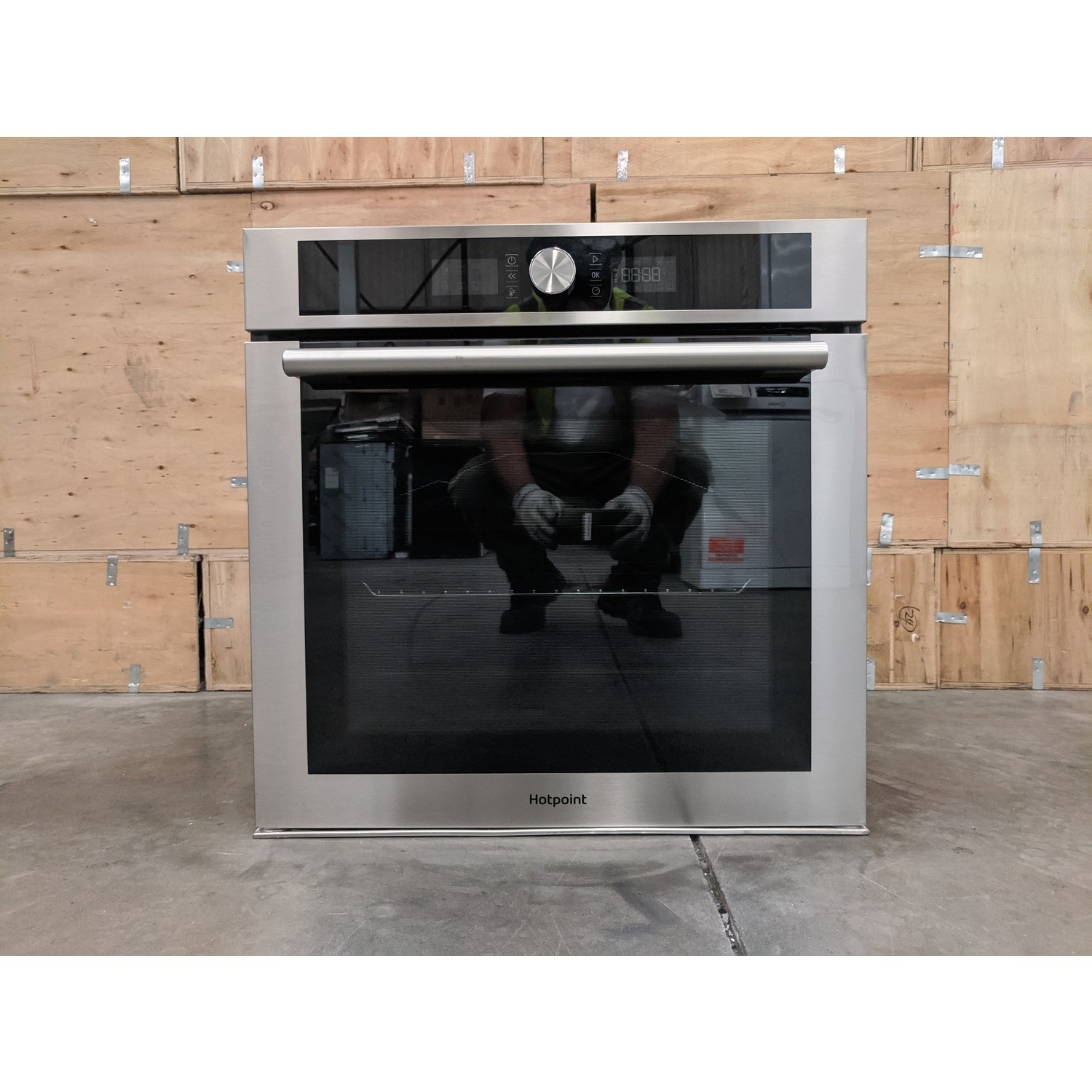 Refurbished Hotpoint SI4854HIX 60cm Single Built In Electric Oven with ...