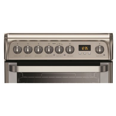 Hotpoint Ultima 60cm Double Oven Dual Fuel Cooker - Stainless Steel ...