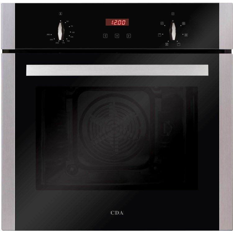CDA Single Fan Oven & 4 Zone Ceramic Hob - Stainless steel CBC203SS ...