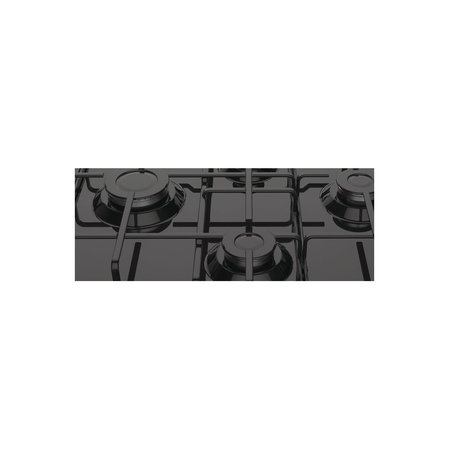 GRADE A3 - Hotpoint PCN642HBK 60cm Four Burner Gas Hob Black 77913155/1 ...