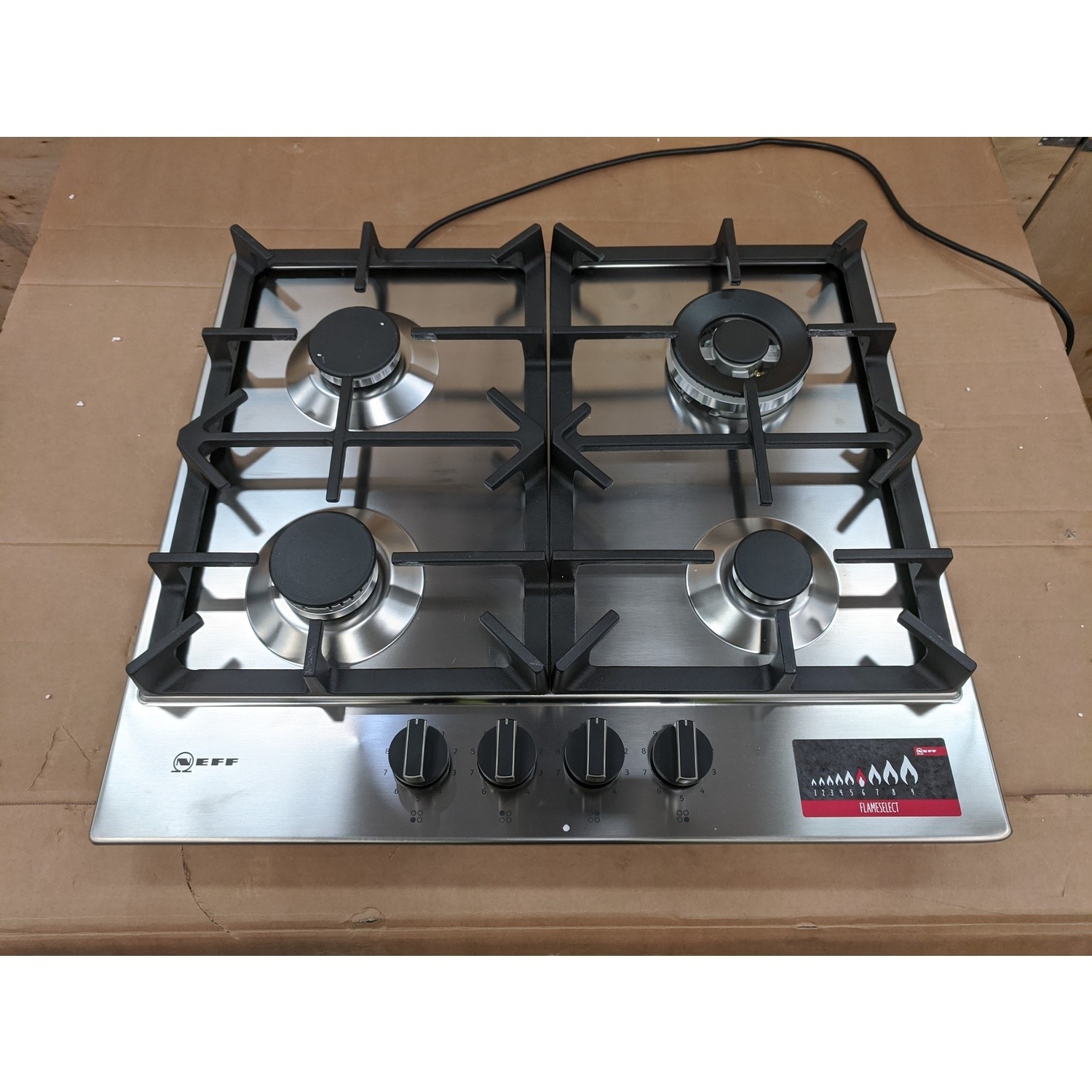 Refurbished Neff N70 T26DS59N0 60cm 4 Burner Gas Hob Stainless Steel ...