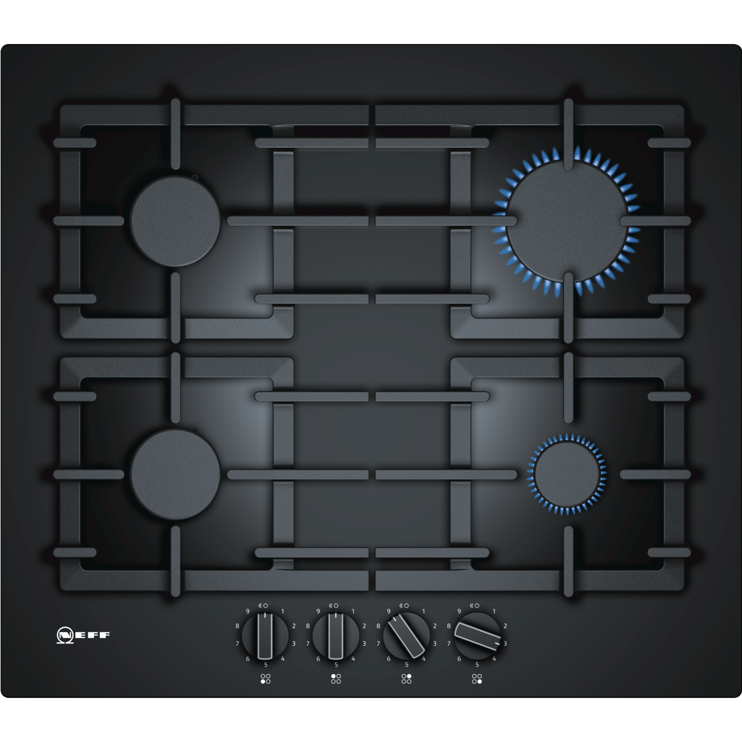 Neff N70 59cm Gas on Glass 4 Burner Gas Hob - Black T26CS49S0 ...